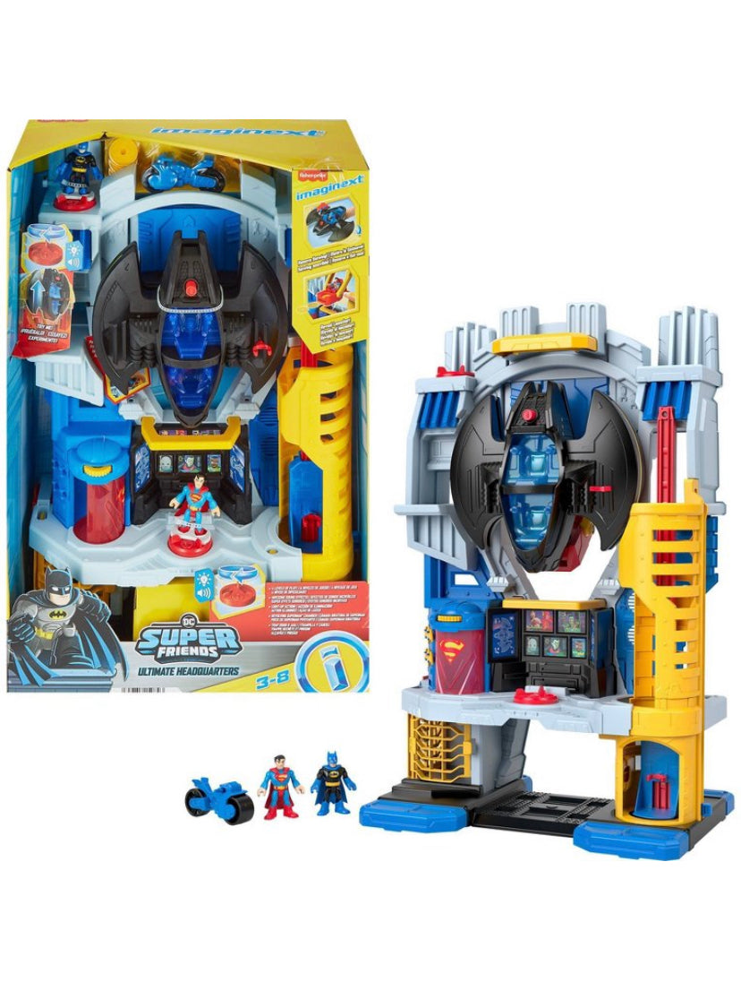 Fisher-Price Imaginext DC Super Friends Ultimate Headquarters Playset ...