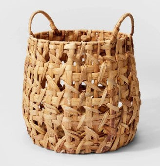 Woven Natural Decorative Cane Pattern Small Basket – FN Bargains ...